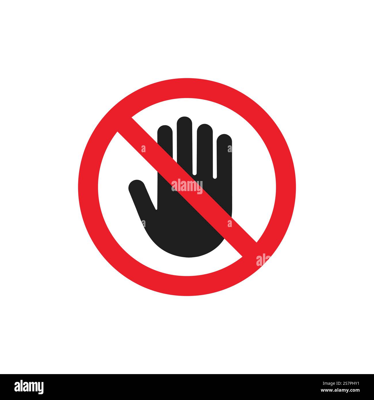Stop sign hand icon. Stop icon. Vector illustration Stock Vector Image ...