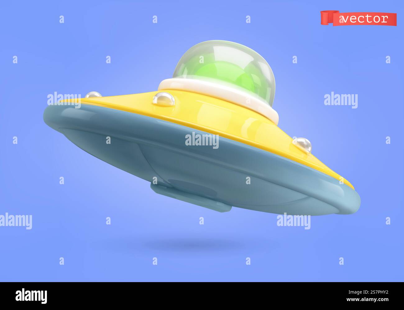 Unidentified flying object 3d vector icon Stock Vector Image & Art - Alamy