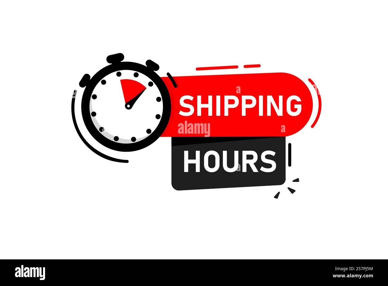 Hours shipping and shopping label icon Stock Vector Image & Art - Alamy