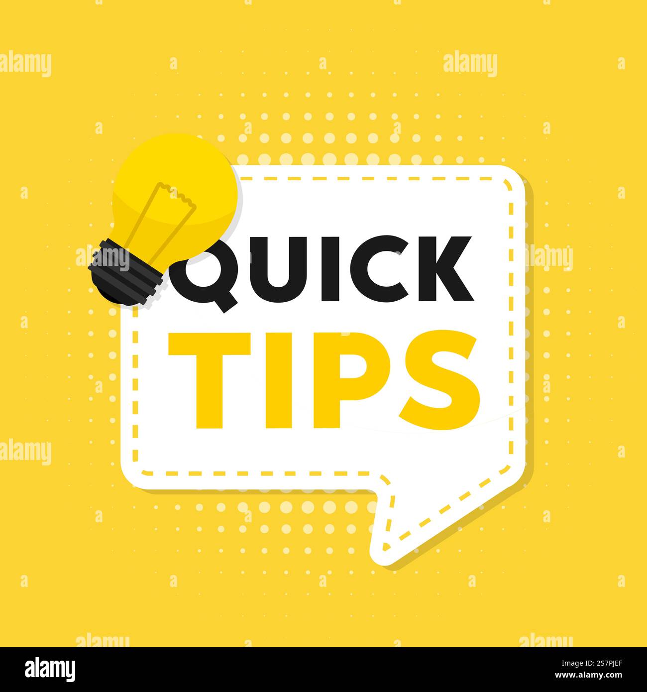 Quick tips badge. Vector illustration Stock Vector Image & Art - Alamy