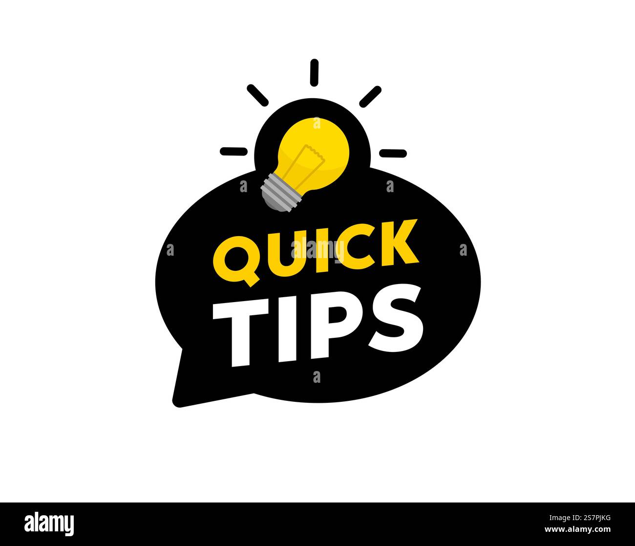Quick tips badge. Vector illustration Stock Vector Image & Art - Alamy
