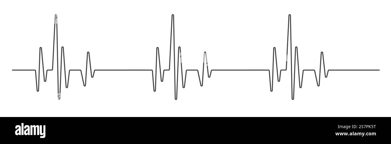 Heart beat cardio rhythm line. ECG EKG electrocardiogram medicine test ...