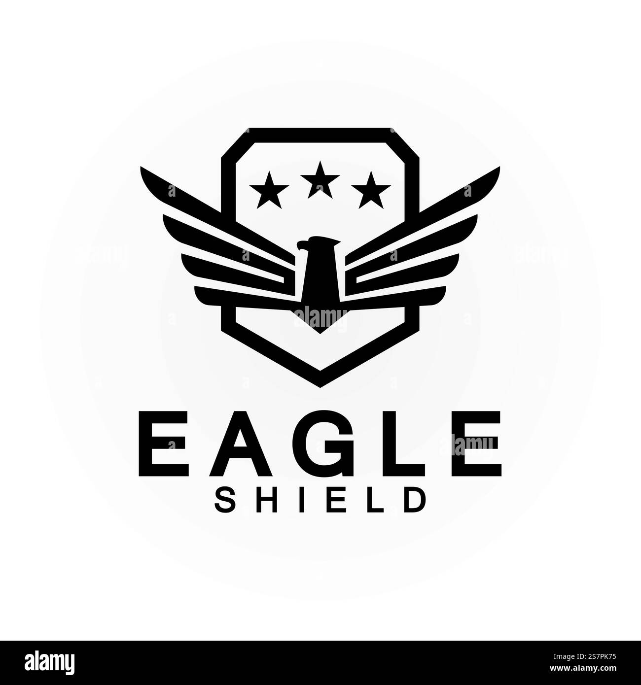 Eagle shield logo design, hawk head vector emblem logo element, bird, falcon emblem vector icon ...