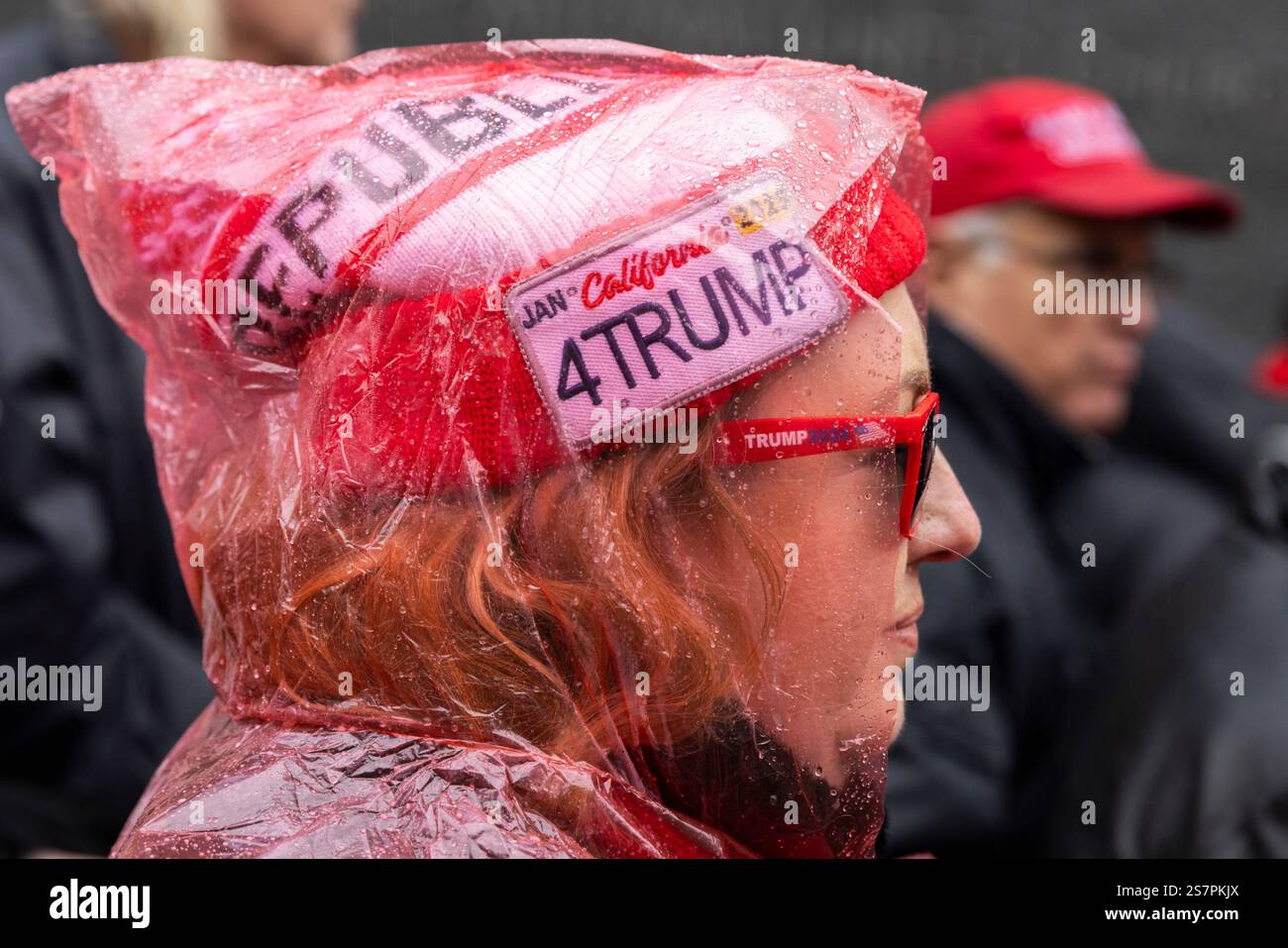 Supporters of Donald Trump gather at the Capital One Arena in the heavy ...