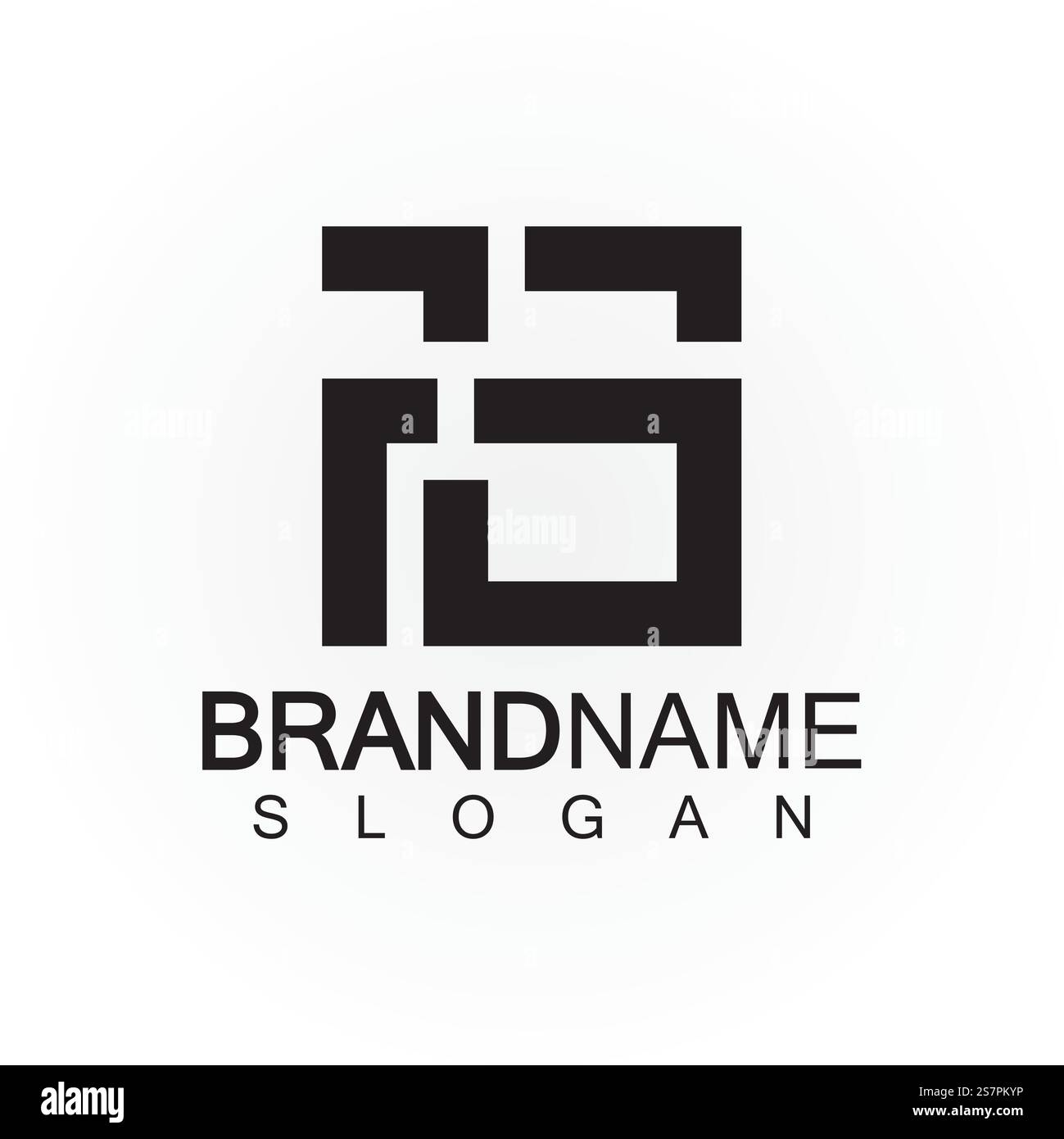 Alphabet letters monogram logo FS elegant and Professional black color ...