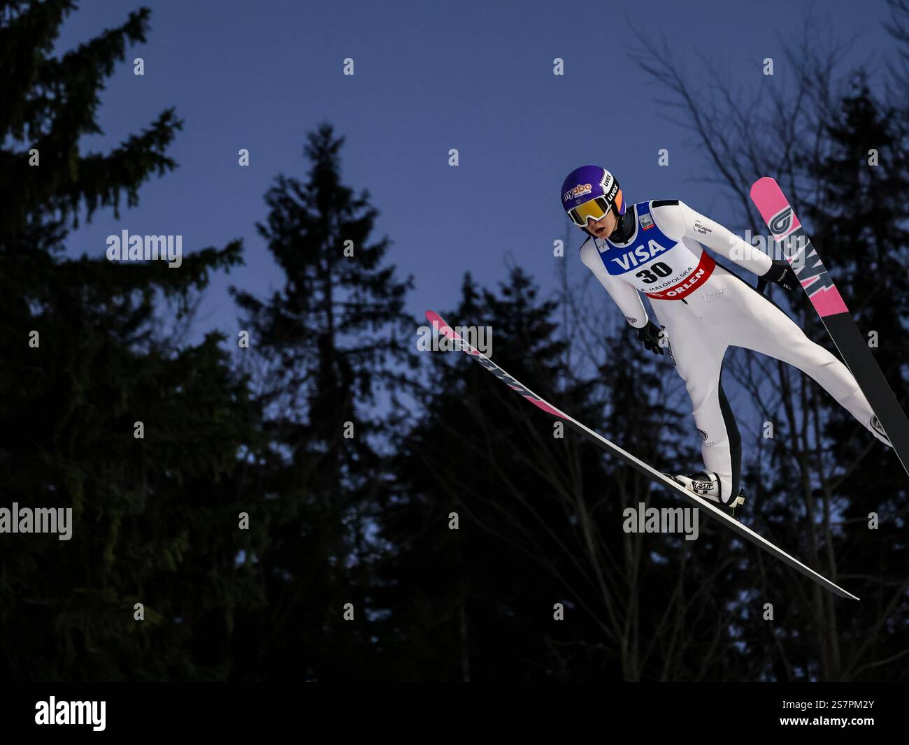 Tate Frantz of the USA competes during the FIS Ski Jumping World Cup ...