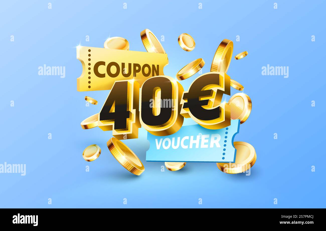 40 euro coupon gift voucher hi-res stock photography and images - Alamy