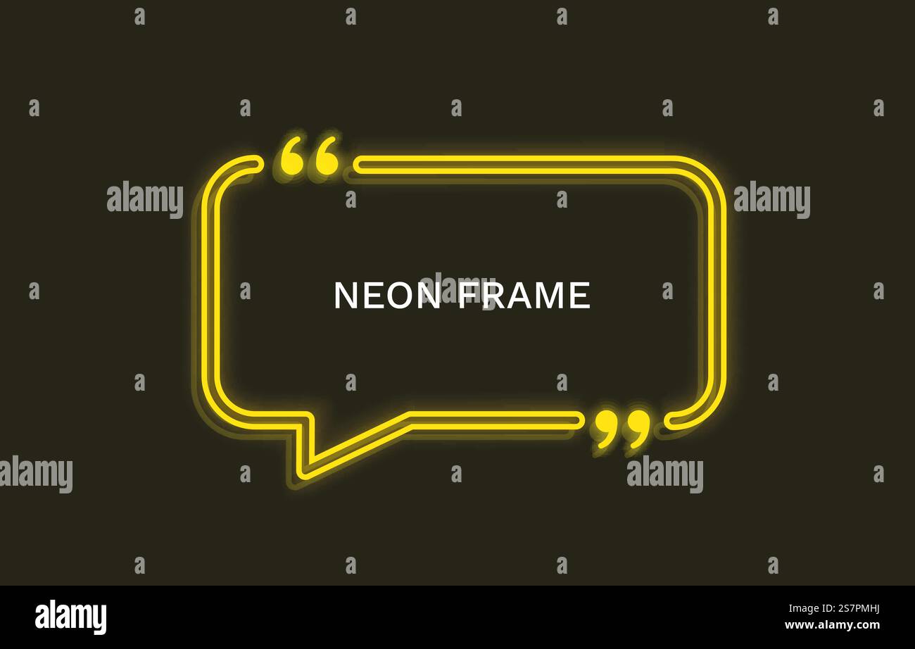 Chat brackets frame, bubble led talk. Vector illustration. Chat ...