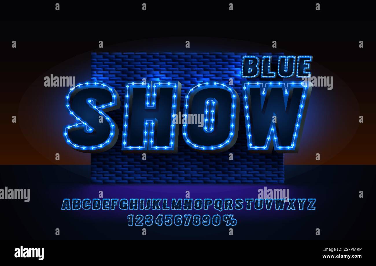 Show font set collection, letters and numbers symbol. Vector ...