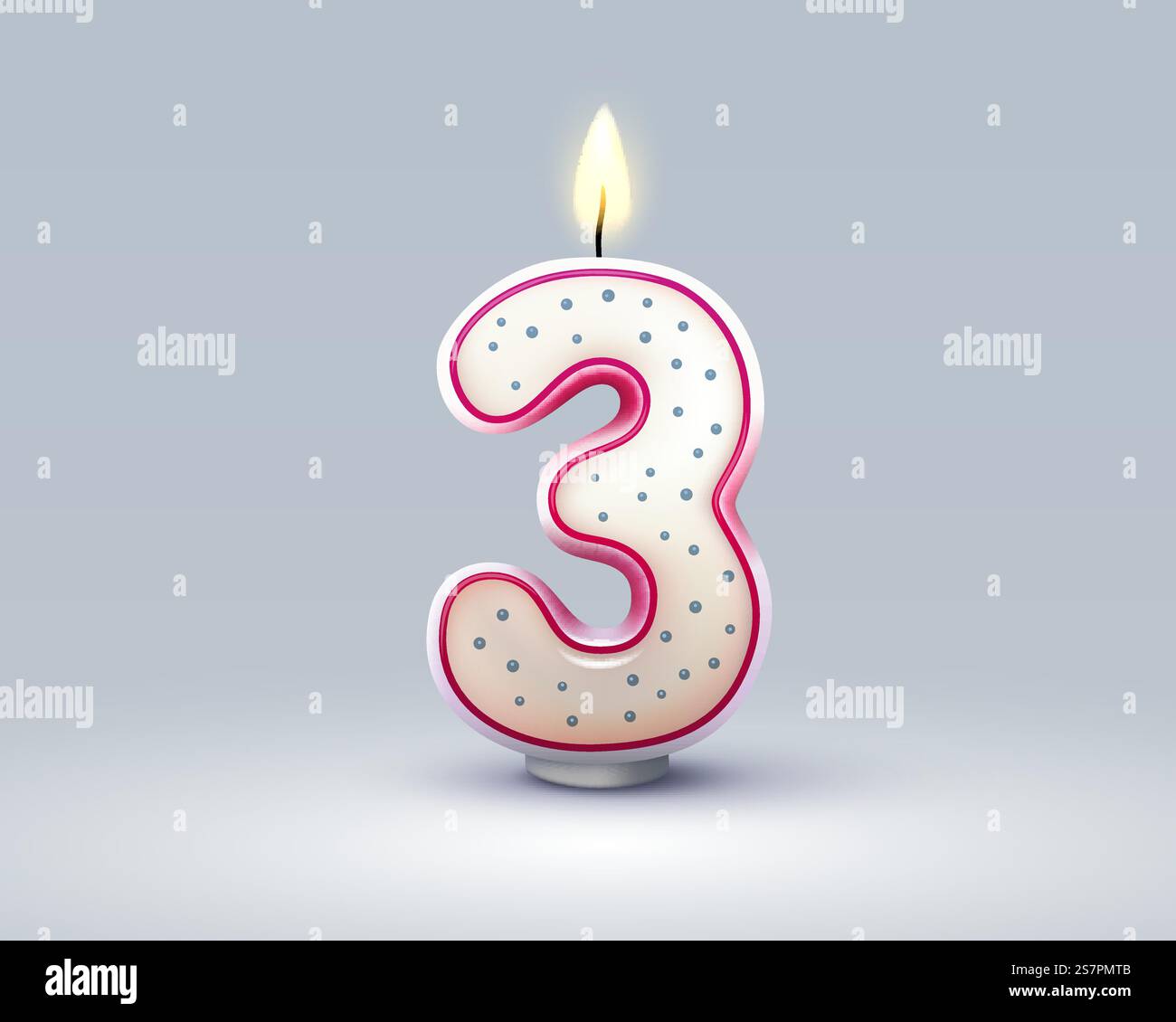 Happy Birthday years anniversary of the person birthday, Candle in the ...