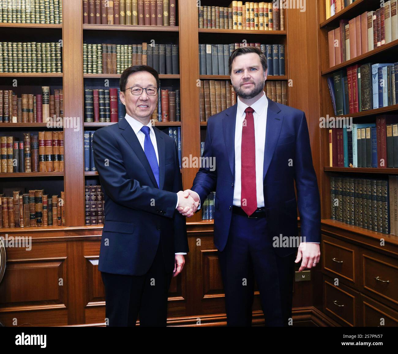 Washington, USA. 19th Jan, 2025. Chinese Vice President Han Zheng, as ...