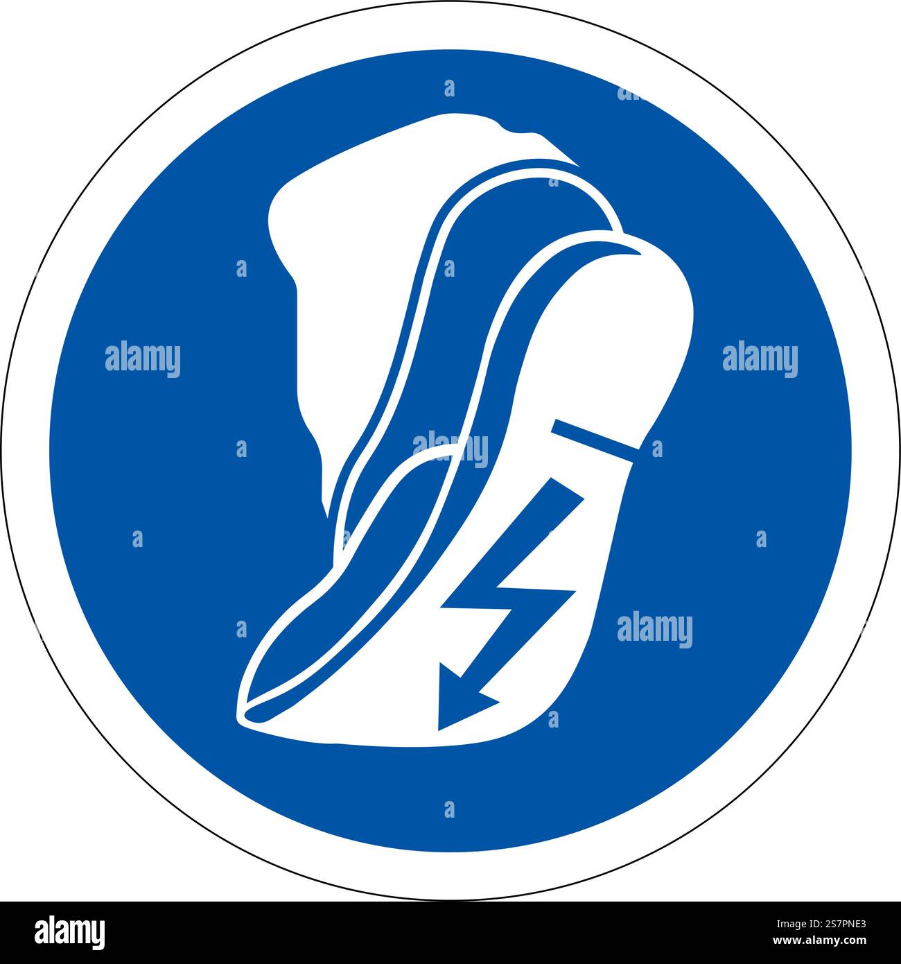 Caution Sign Use Anti-Static Footwear Symbol Stock Vector Image & Art ...