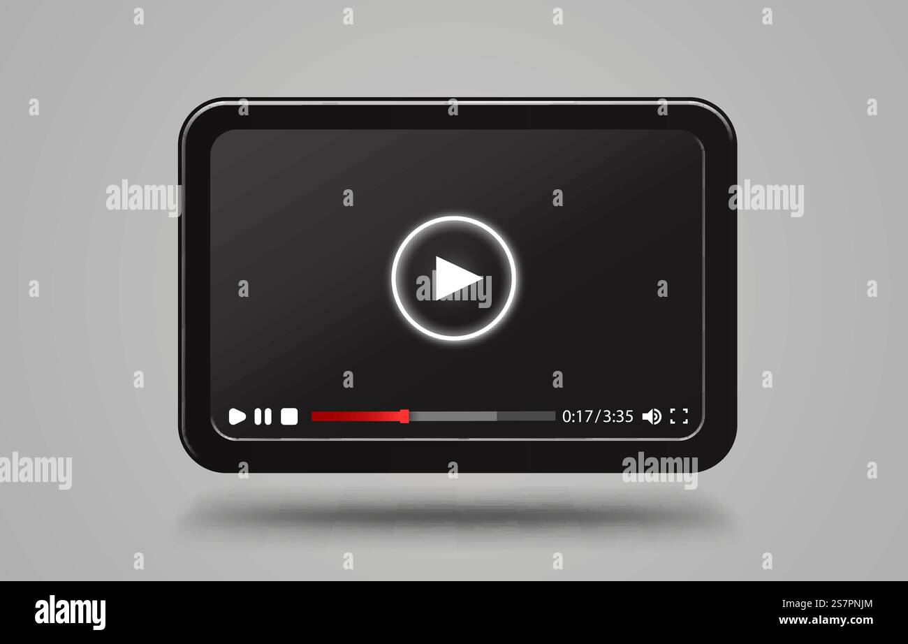 Frame landing page, Design internet video browser template. Windows ...