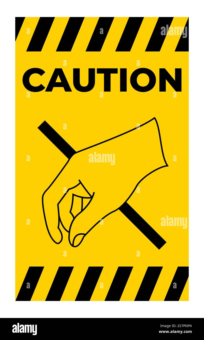 Warning Sign Static Sensitive Hazard Symbol Stock Vector Image & Art ...