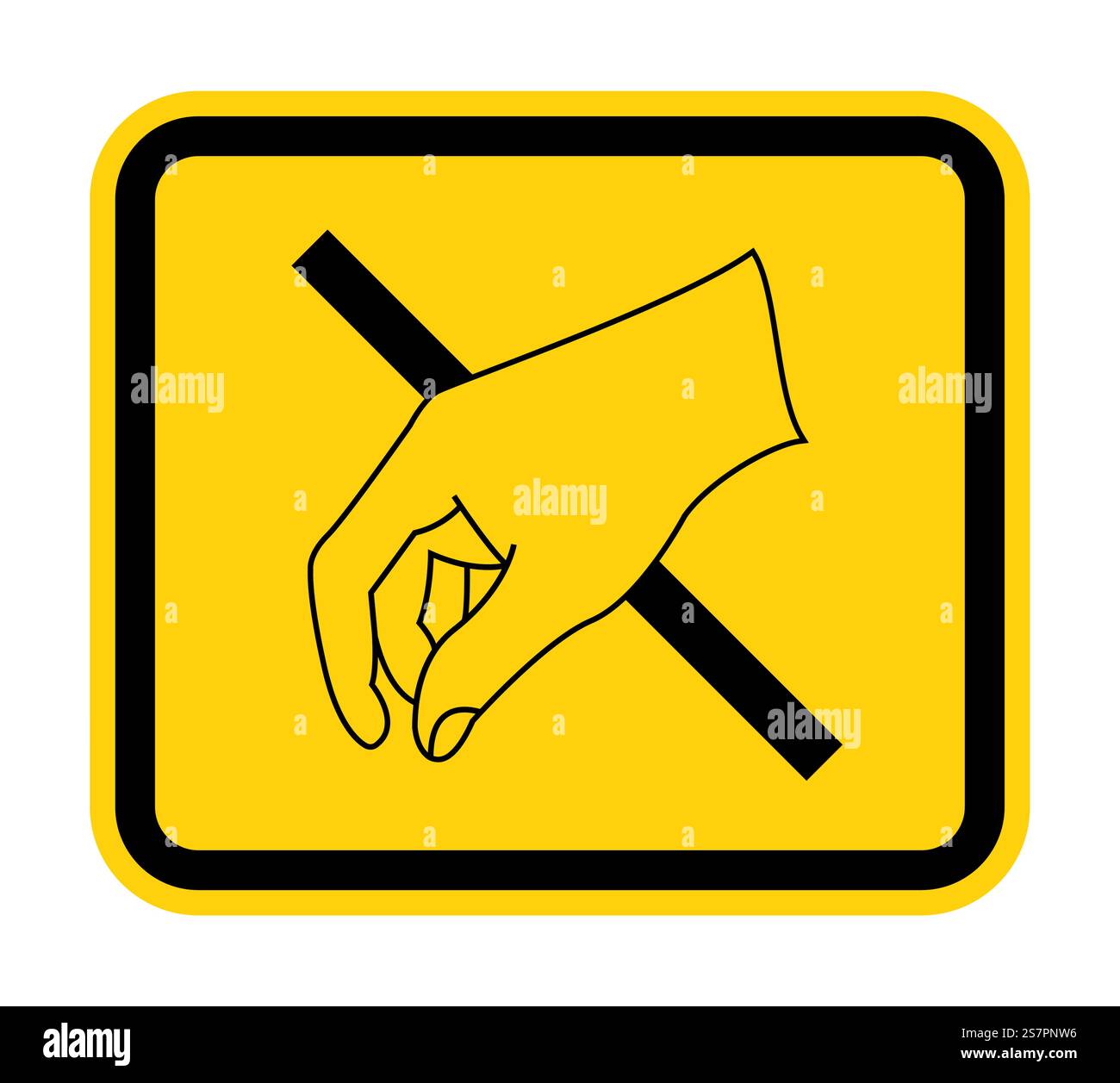 Warning Sign Static Sensitive Hazard Symbol Stock Vector Image & Art ...