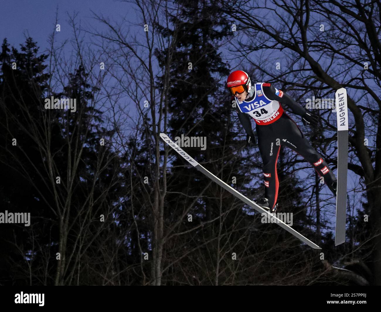 Zakopane, Poland. 19th Jan, 2025. Manuel Fettner of Austria competes ...