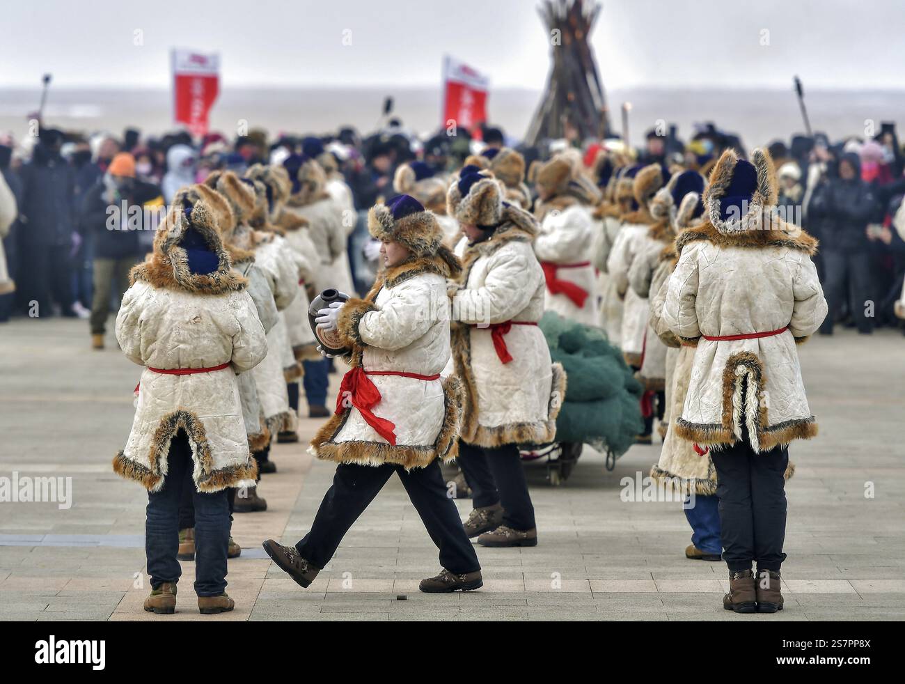 **CHINESE MAINLAND, HONG KONG, MACAU AND TAIWAN OUT** People celebrate ...