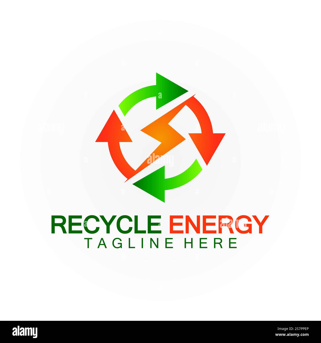 Recycle Energy Recycle Power Logo vector illustration icon design Stock ...