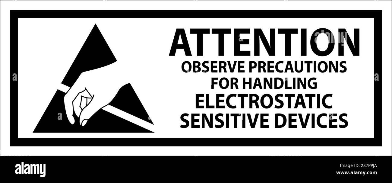 Anti-Static Labels: Attention Observe Precautions for Handling Stock ...