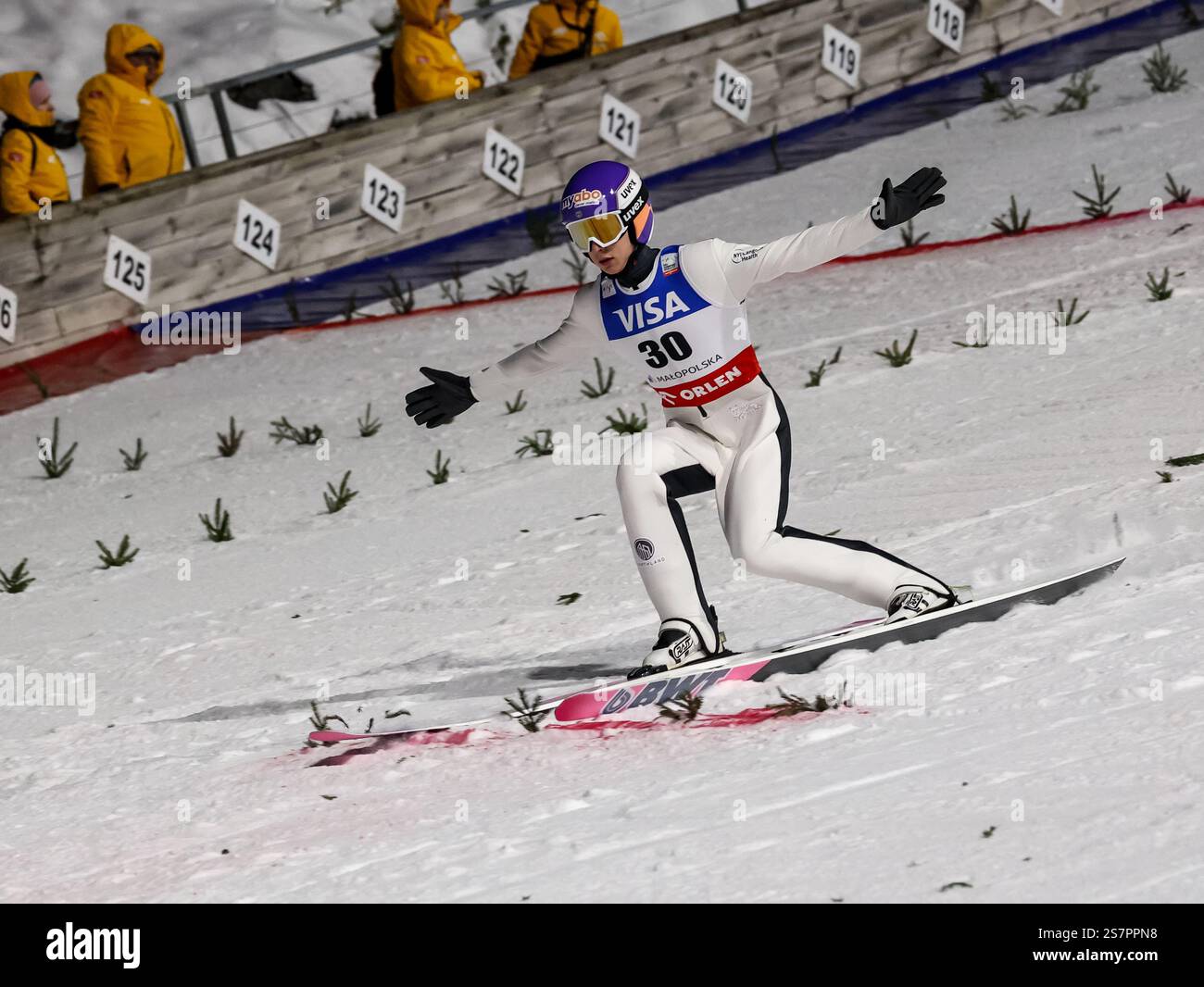 Zakopane, Poland. 19th Jan, 2025. Tate Frantz of the USA competes ...