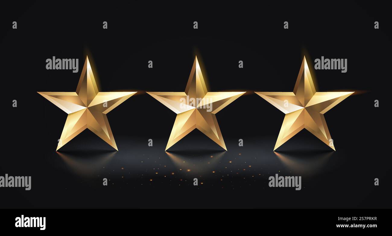 three star Awards golden prize event, scene star ceremony. Vector ...