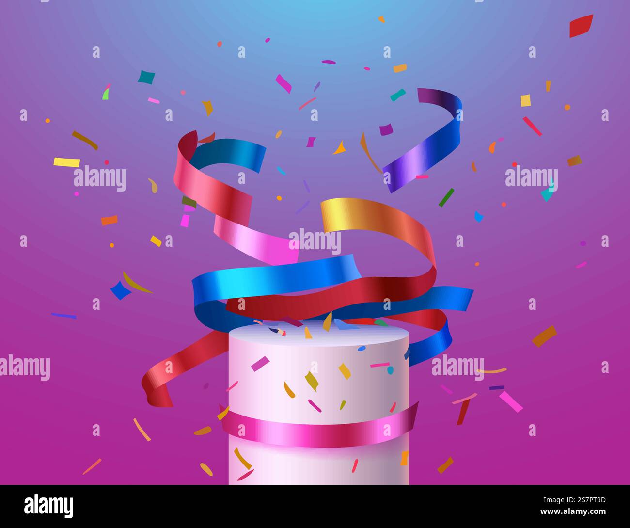 Ribbon podium present Stock Vector Images - Alamy