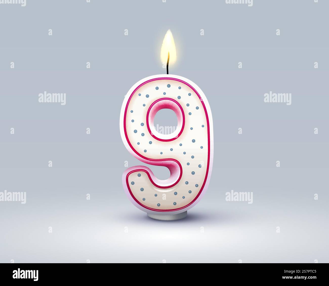 Happy Birthday years anniversary of the person birthday, Candle in the ...