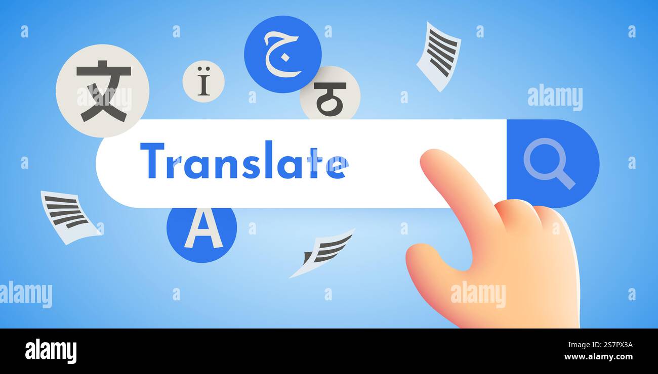 Interpreting translation culture Stock Vector Images - Alamy
