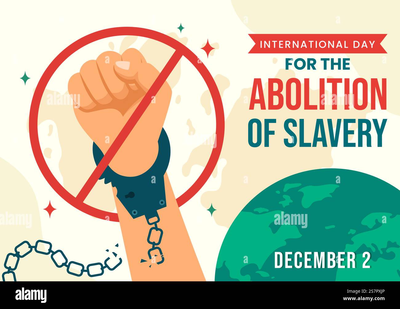 International Day for the Abolition of Slavery Vector Illustration on ...
