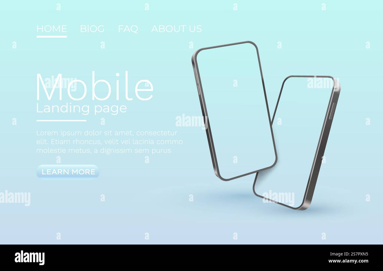 Smartphone mobile screen, technology mobile display. Vector ...