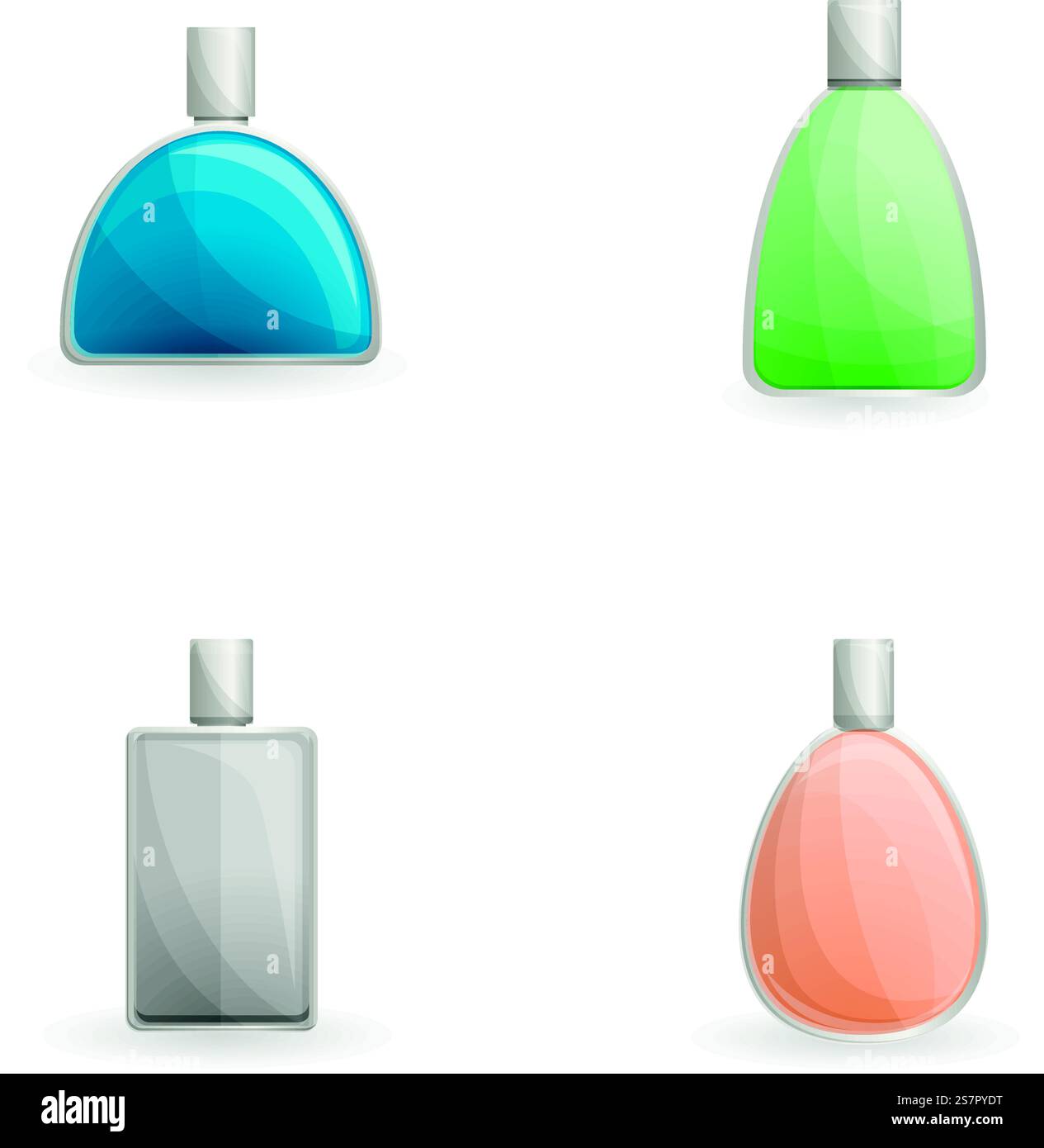 Perfume icons set cartoon vector. Perfumery. Fashion accessory. Perfume ...