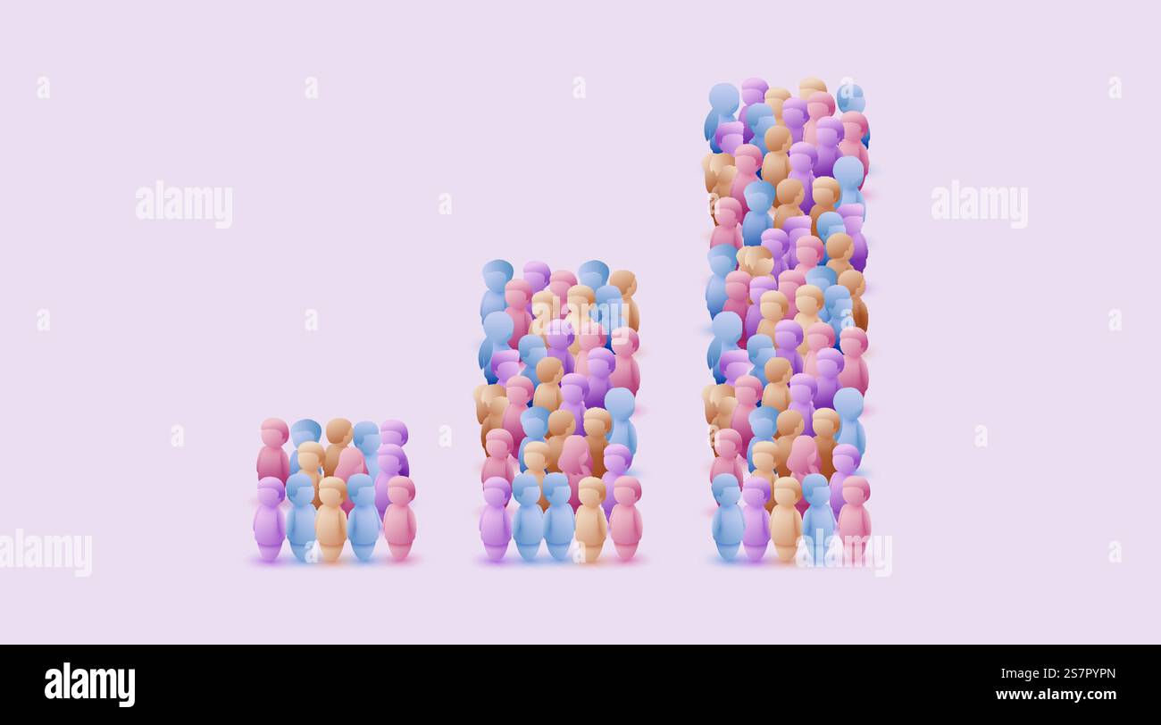 Population growing chart statistic data hi-res stock photography and ...
