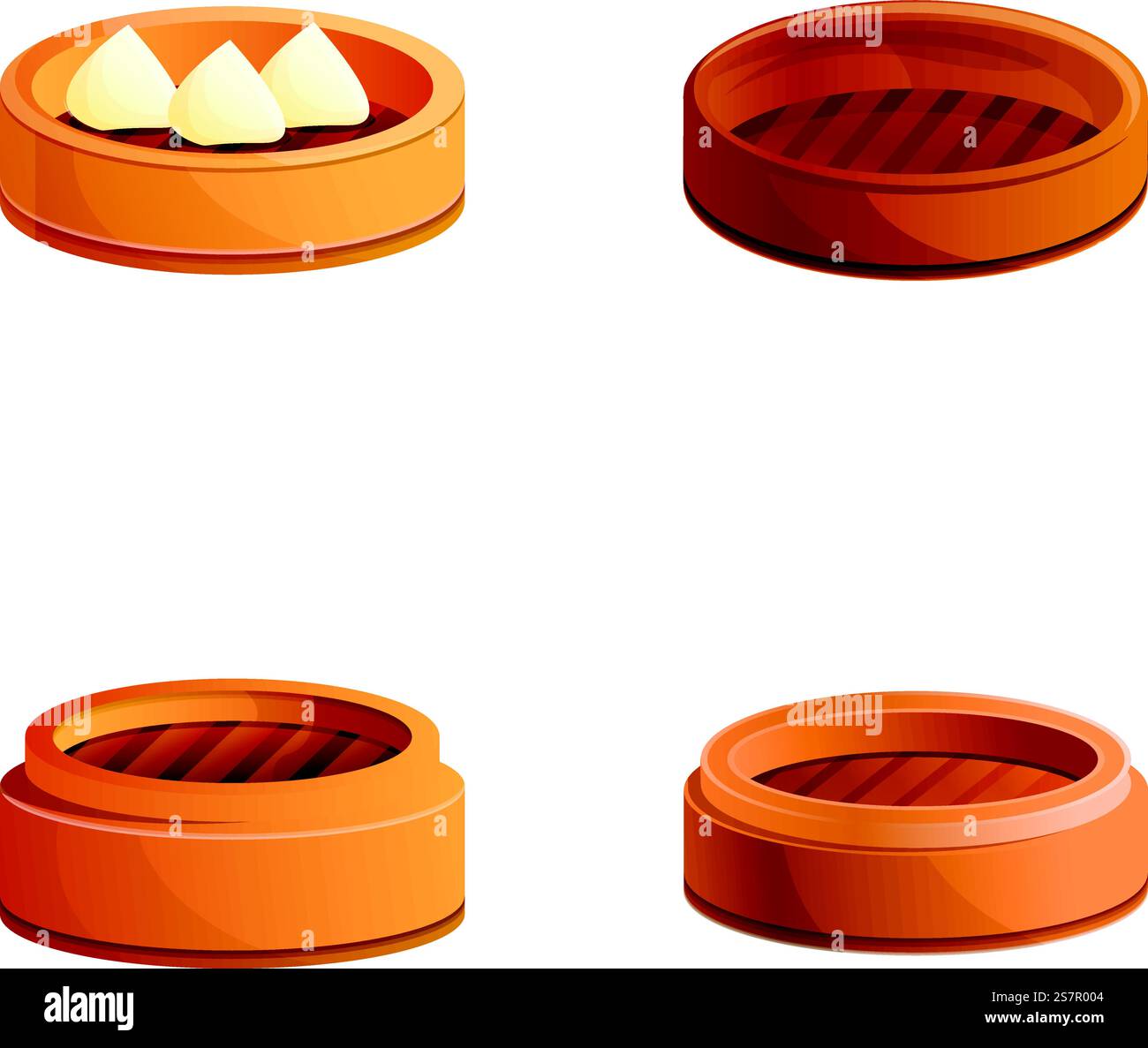 Chocolate cake icons set cartoon vector. Homemade baking. Dessert ...