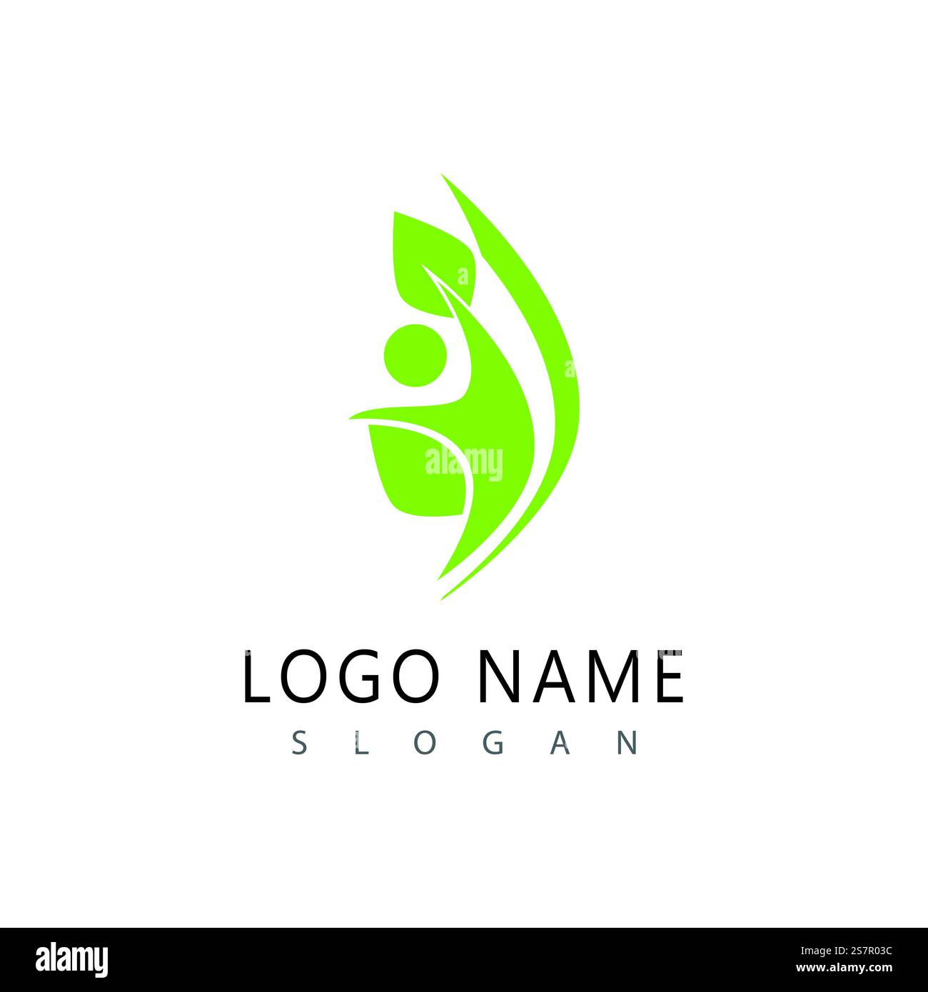 Leaf line logo vector and symbol Stock Vector Image & Art - Alamy