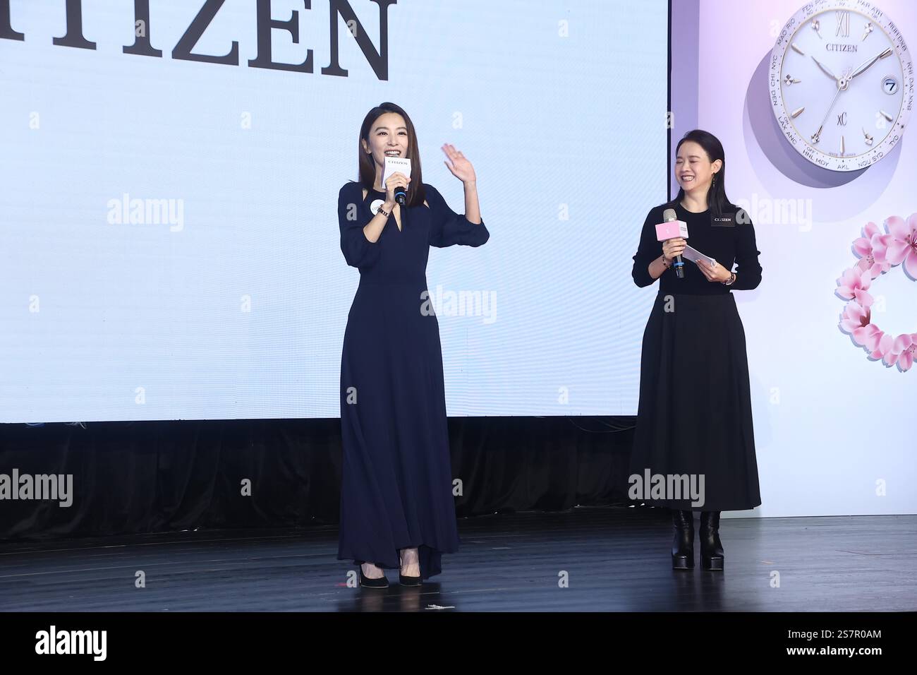 Taiwanese singer and actress Hebe Tien attends an activity in Taipei ...