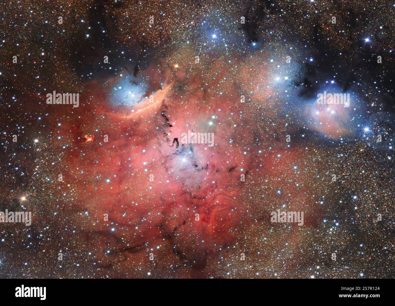 Sharpless 29 in constellation sagittarius, a cosmic stellar nursery ...