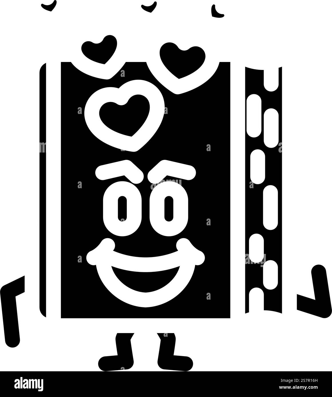 school book character glyph icon vector. school book character sign ...