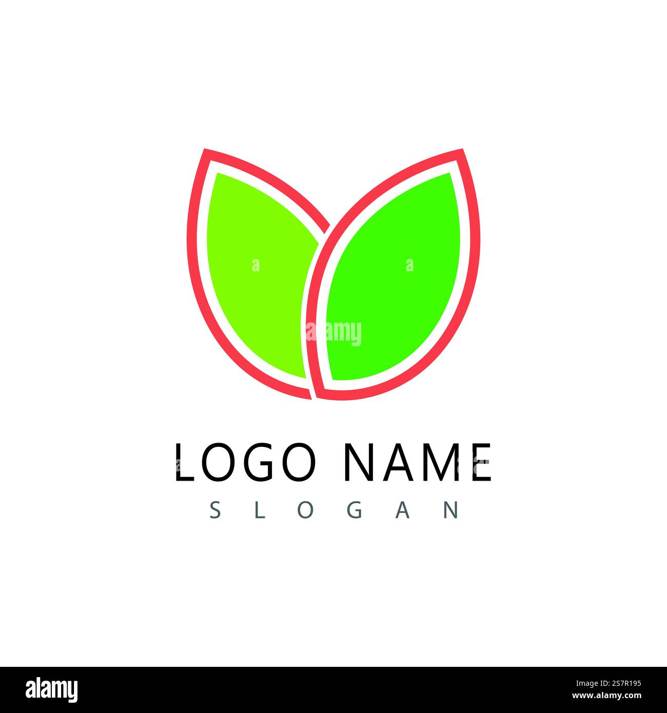 Leaf line logo vector and symbol Stock Vector Image & Art - Alamy