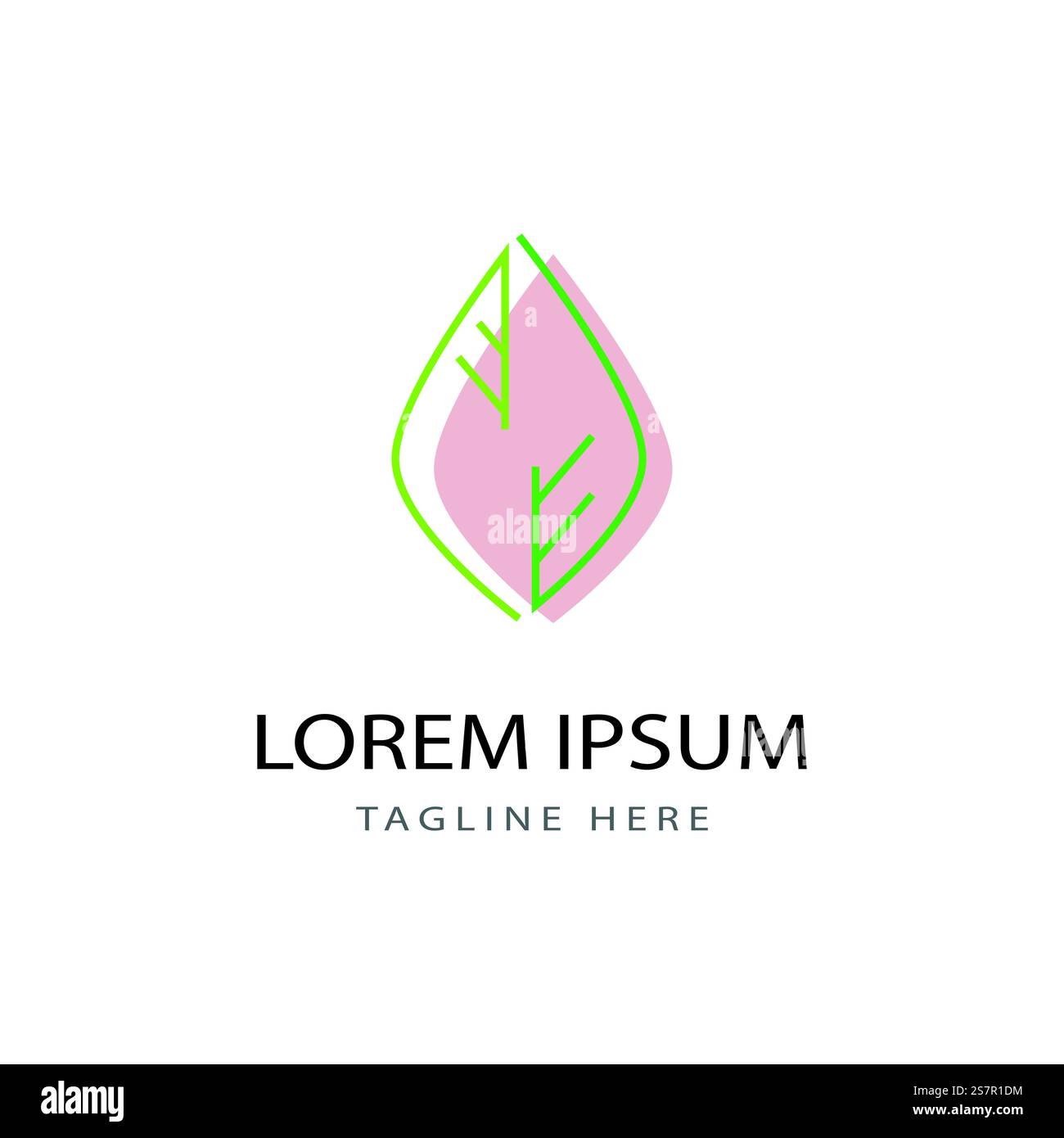 Leaf line logo vector and symbol Stock Vector Image & Art - Alamy