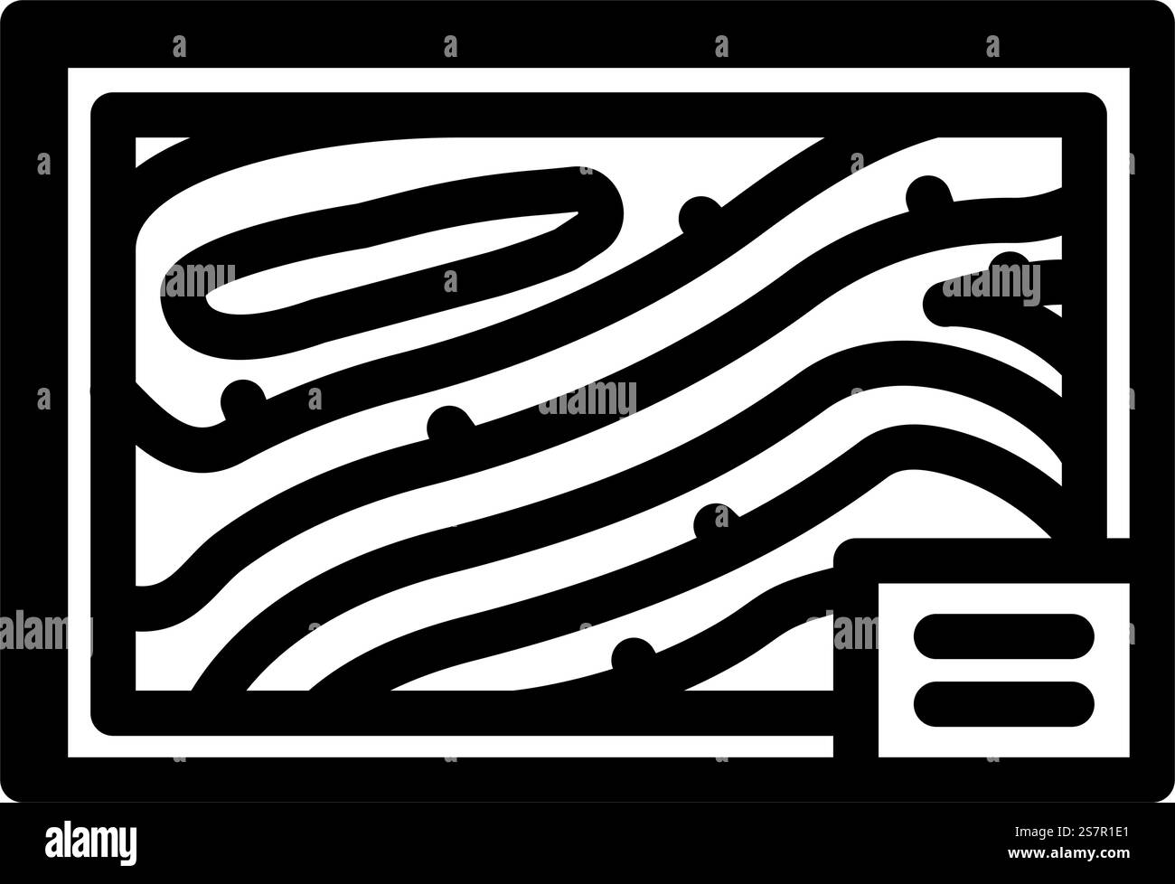 geologic mapping mining line icon vector. geologic mapping mining sign ...