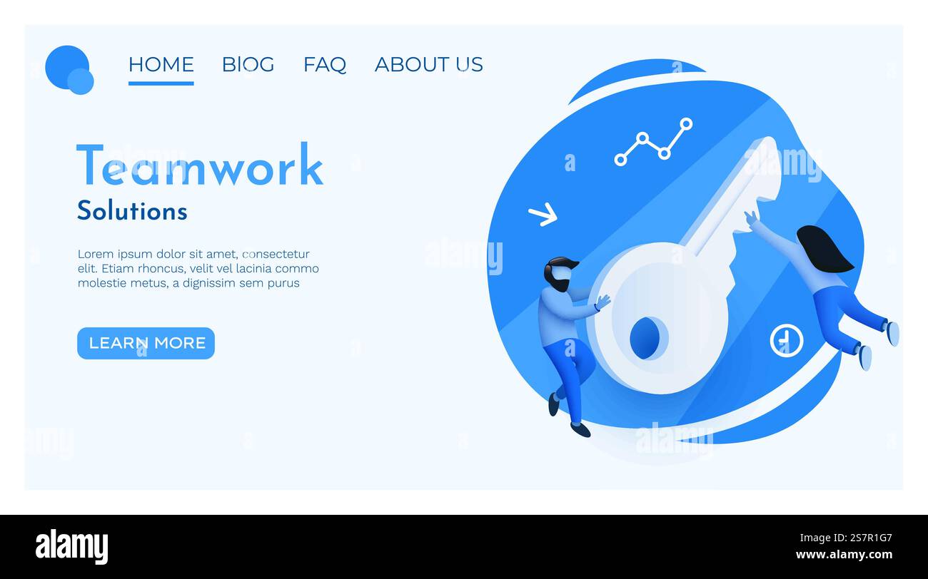 People fly around 3d key. Opportunity, solution or key to success ...