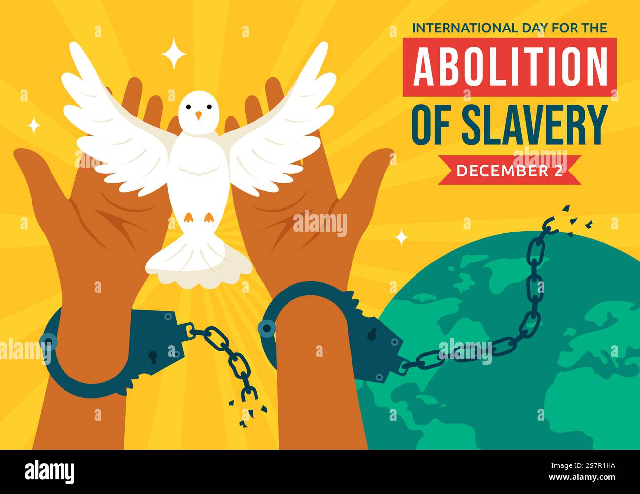 International Day for the Abolition of Slavery Vector Illustration on ...
