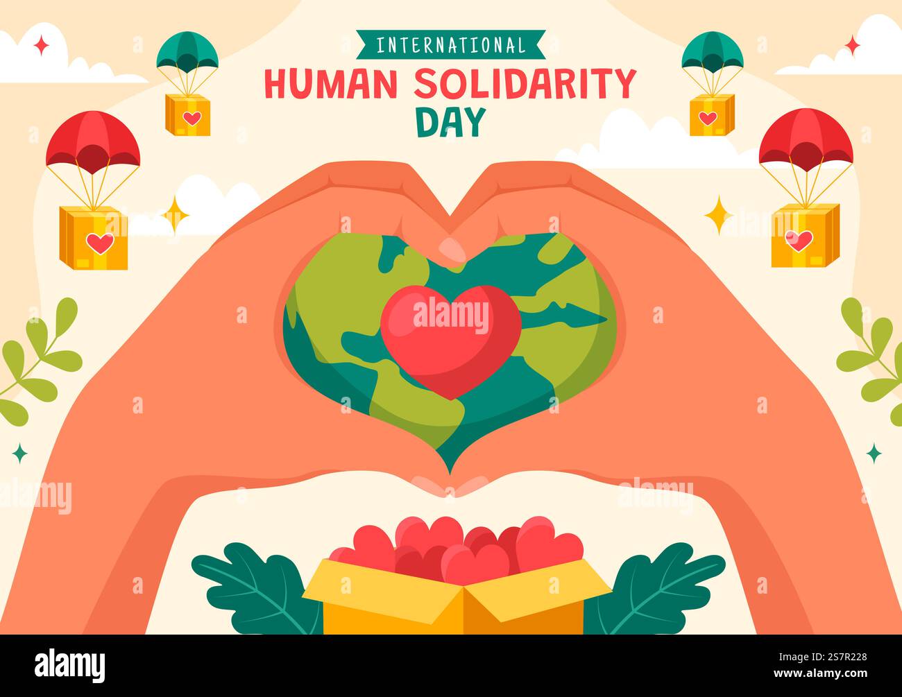 International Human Solidarity Day Vector Illustration on December 20 ...