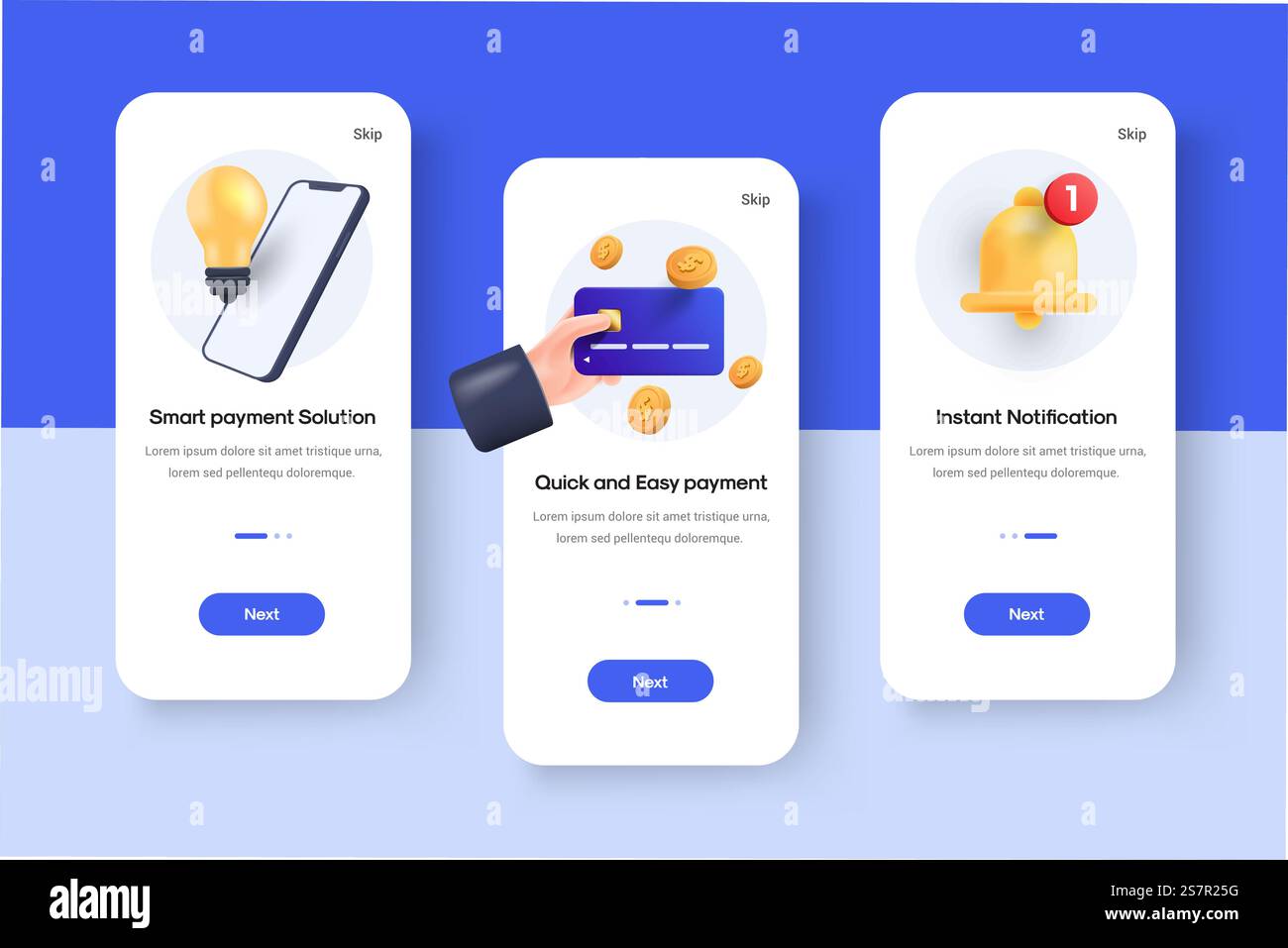 Set of UI, UX, GUI screens Online payment app template for mobile apps ...