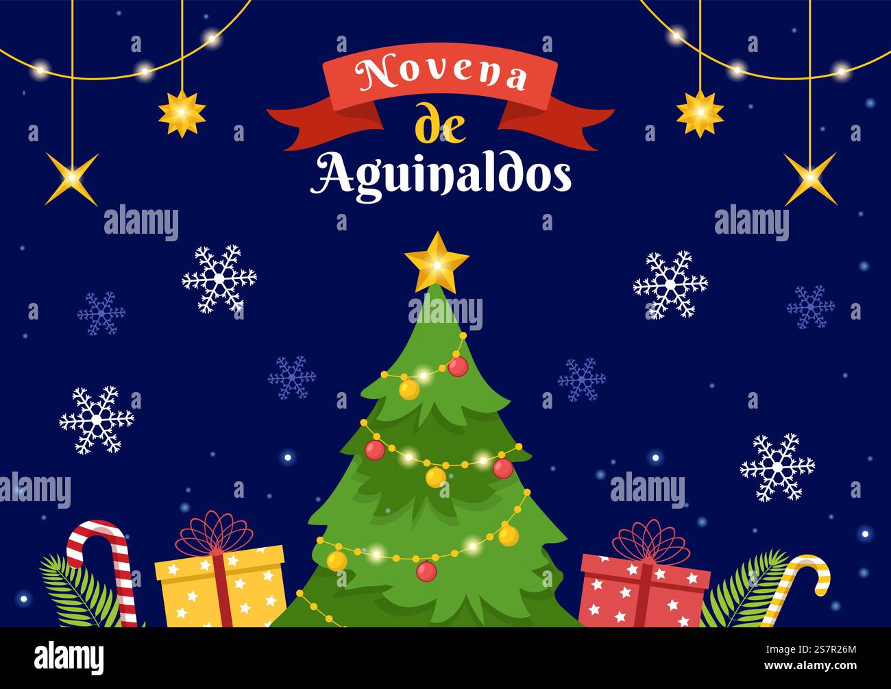 Novena De Aguinaldos Vector Illustration with Holiday Tradition for ...