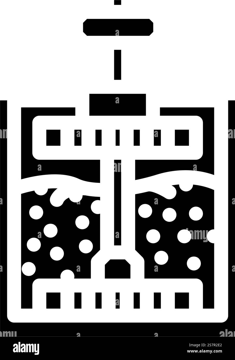 ore processing mining glyph icon vector. ore processing mining sign ...