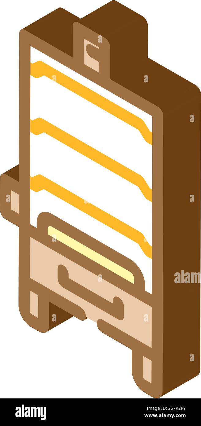 box smoker isometric icon vector. box smoker sign. isolated symbol ...