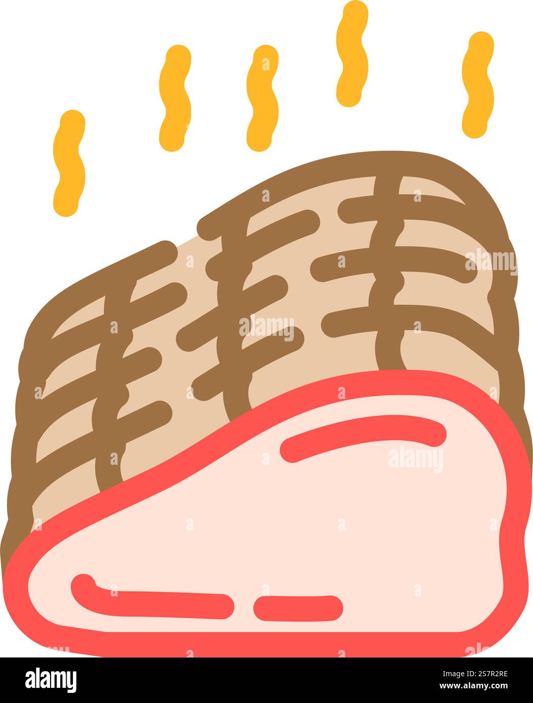 Ham texture top view Stock Vector Images - Alamy