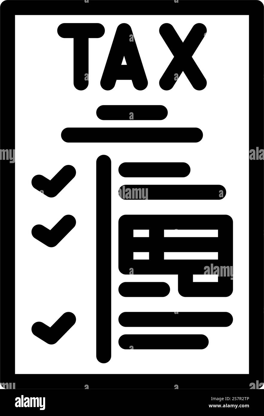 tax compliance line icon vector. tax compliance sign. isolated contour ...