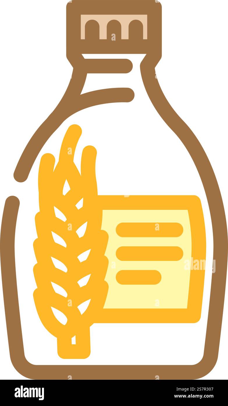 malt syrup barley color icon vector. malt syrup barley sign. isolated ...